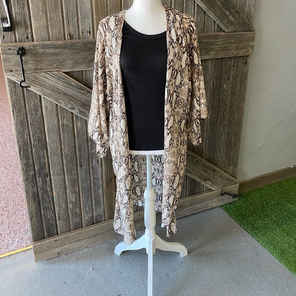Other | Snake Print Kimono | Poshmark
